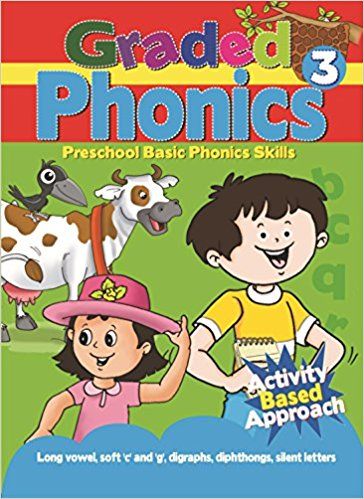 GRADED PHONICS 3 - Preschool basic phonic skills. Long vowel, soft c and g, digraphs, diphthongs ...